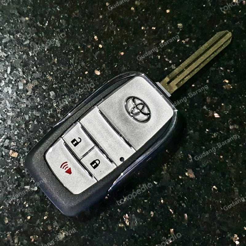 Promo Casing Kunci Lipat Flip Key Mobil Toyota Innova Fortuner 3 Tombol ...