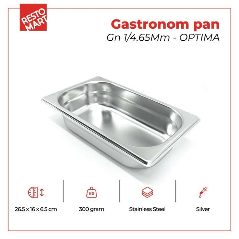 Promo Gastronom Pan/foodpan Gn 1/4.65mm - Optima - Ss 304(2015110 ...