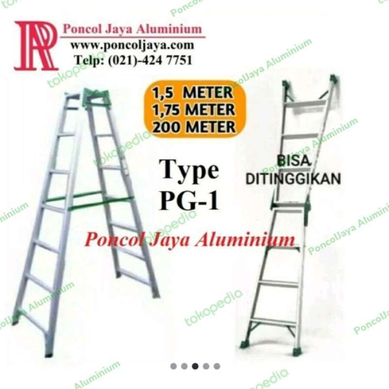 Promo Tangga Lipat Aluminium Talux-pg1, Uk.150cm-175cm-200cm Diskon 23% ...