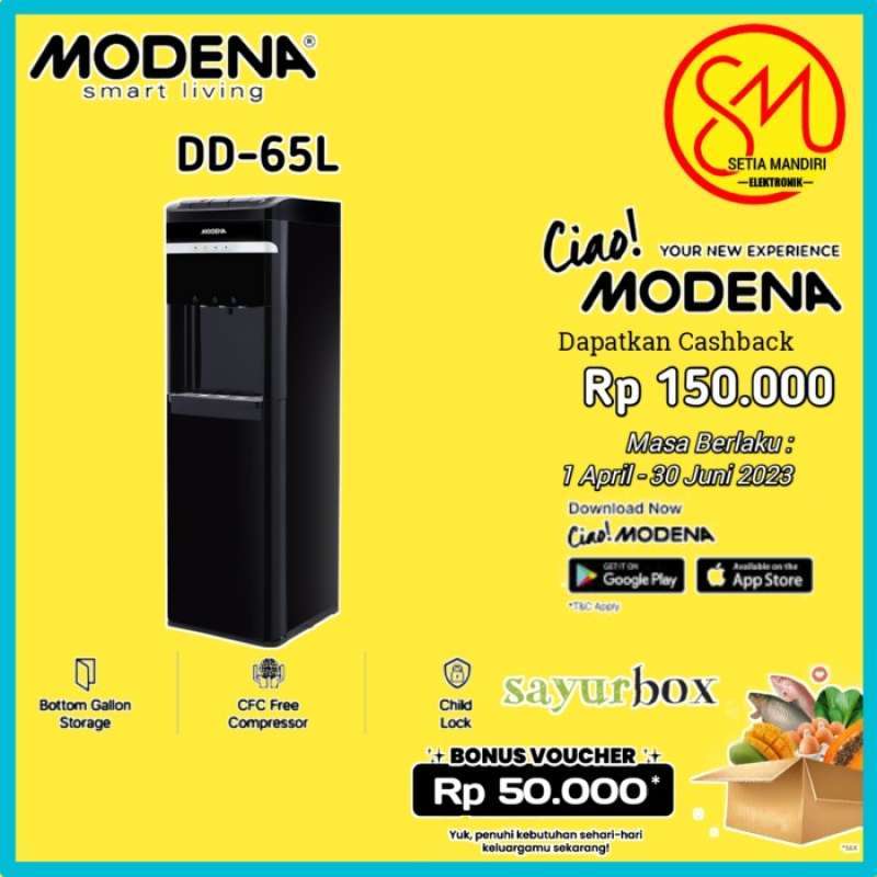 Promo Modena Dispenser Dd 65 L / Dd65l Garansi Resmi Modena Diskon 23% ...