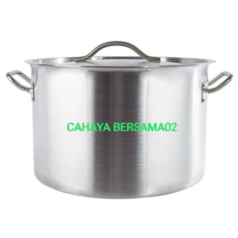 Promo Panci Stainles 30 Cm Sus 304 Super Tebal Premium Botom Diskon 23% ...