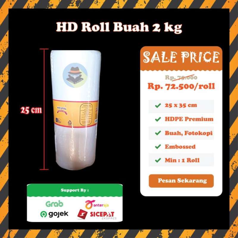 Promo Plastik Premium Hd Roll Sayuran Buah Dan Fotokopi 25x 35 Cm ...
