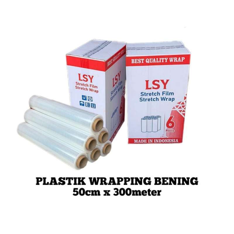 Promo Plastik Wrapping Stretch Film Lsy Tape 50cm X 300meter Bening Diskon 23% Di Seller Nishimu ...