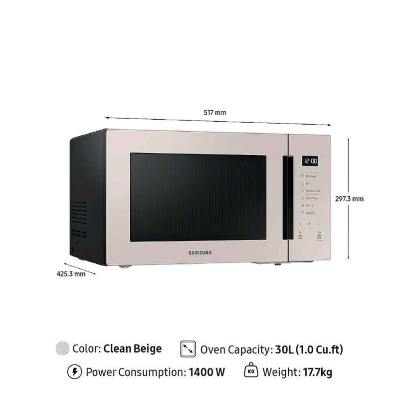Jual Samsung Microwave Grill Fry (crusty Plate) 30 Liter Glass Touch Mg ...