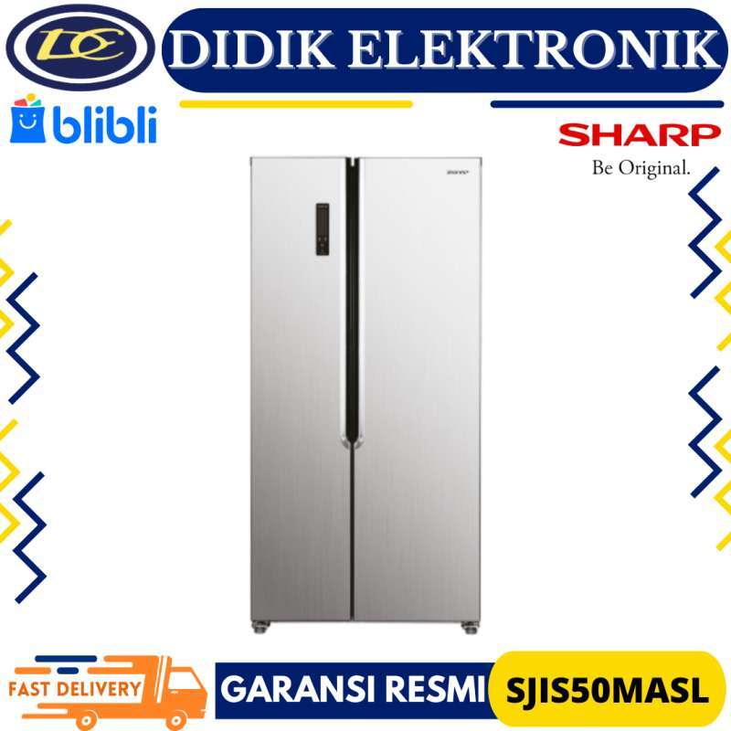 Jual Sharp Kulkas Side By Side Sjis50masl 2 Pintu Inverter Compressor 472 Liter Di Seller Toko ...