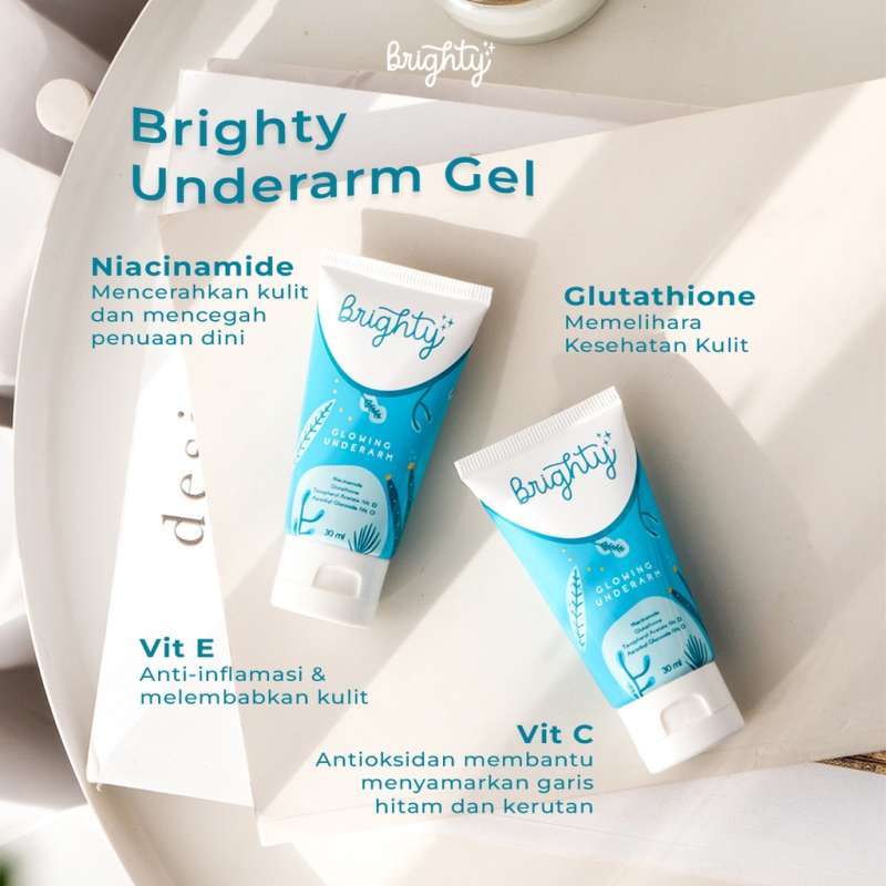 Jual Brighty Glowing Underarm Pemutih Ketiak Dan Lipatan Kulit No1 Di Indonesia (bpom) Di Seller ...