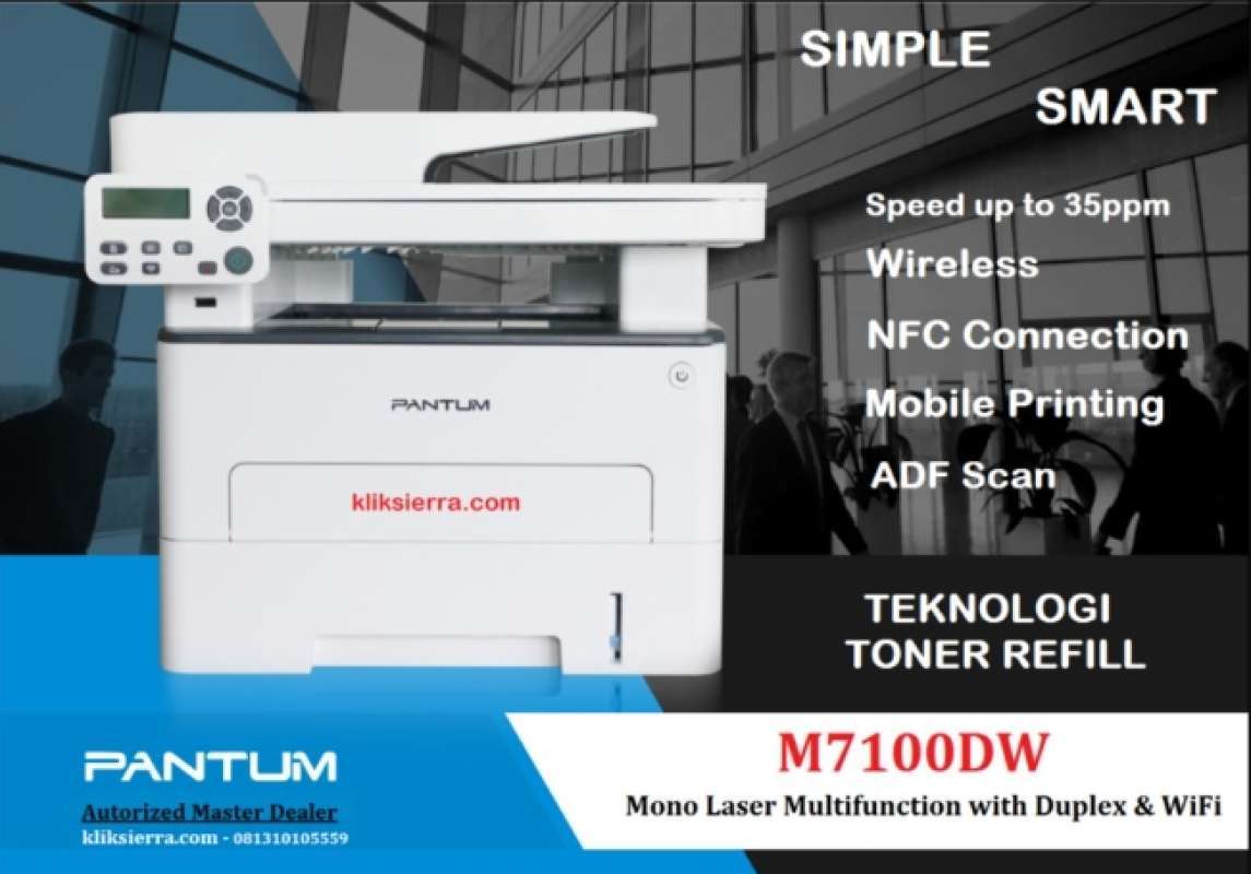 Jual Pantum M7100dw Printer Aio Mono Laser Multifunction M7100 Instant ...