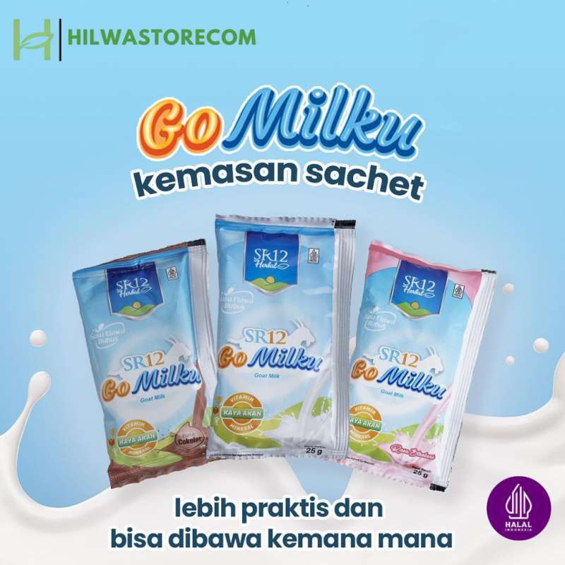 Jual Go Milku Sachet Sr12 - Halal Susu Kambing Etawa Premium ...