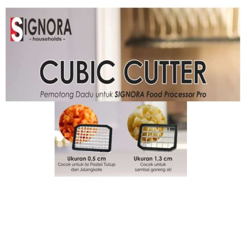 Jual Cubic Cutter Signora Food Processor Pro Ukurang 0.5 Atau 1.3 Mm Di ...
