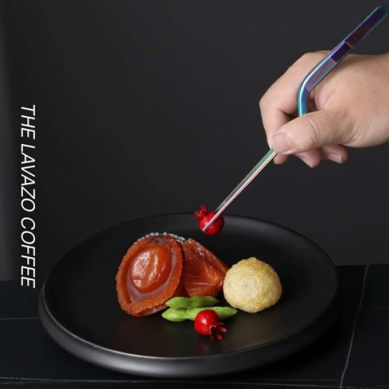 Jual Stainless Steel 304 Food Tweezer Tongs | Chef Plating Tool ...