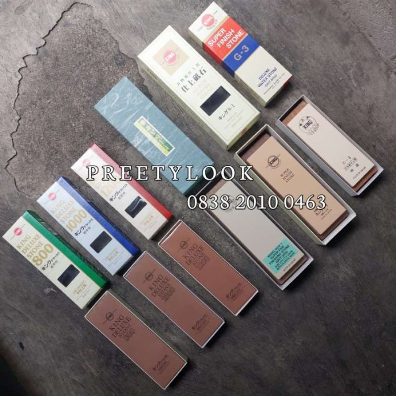 Jual Asahan King Deluxe Stone Grit 800 1000 1200 3000 6000 8000 Batu Asah - Grit 800 Di Seller ...