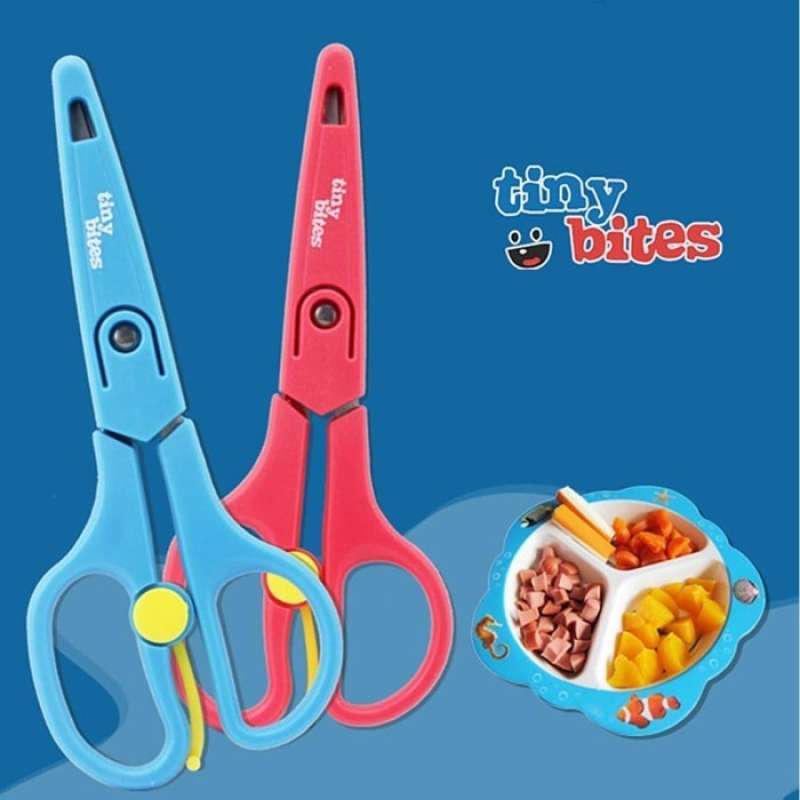 Jual Tiny Bites Food Shears / Gunting Makanan Anak / Food Scissor Di ...