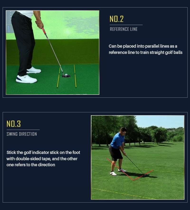 Jual Golf Alignment Stick Sepasang - Stik Lurus Swing Path Trainer Practice - Biru Di Seller ...