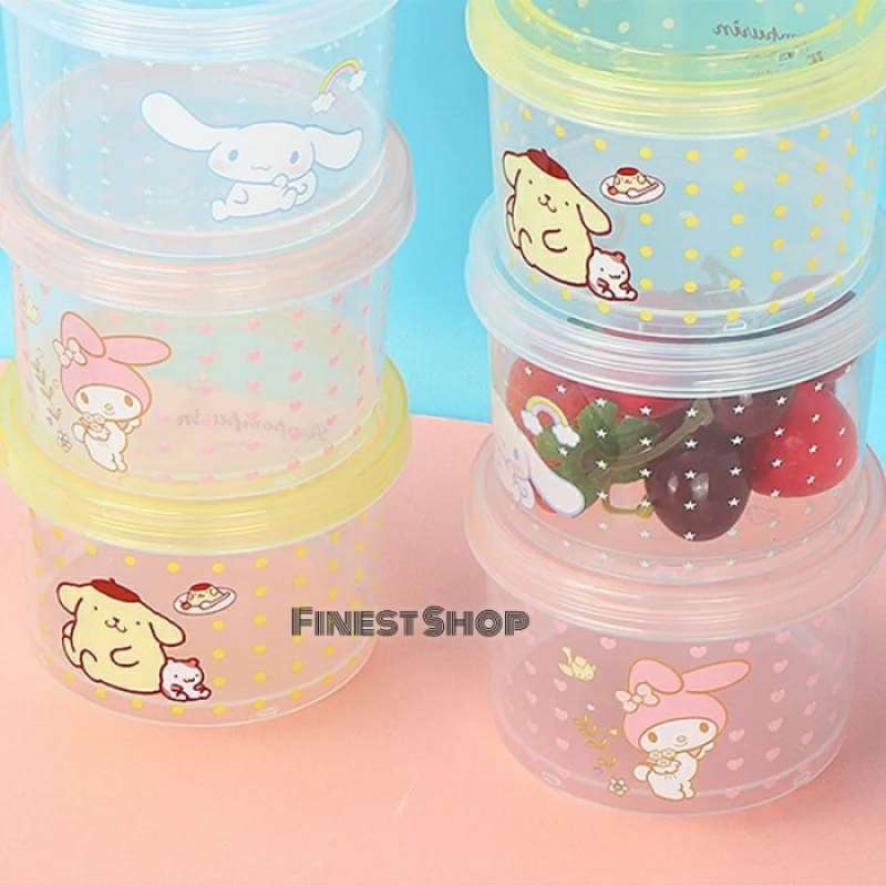 Jual 3in1 Food Container Round Cup Bento Susun Sanrio Kotak Makan ...