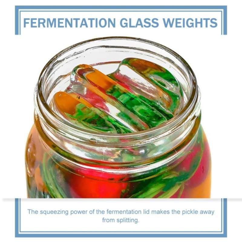 Jual Weights Fermentation Glass Jar Fermenting Lids Mason Pickling Jar ...