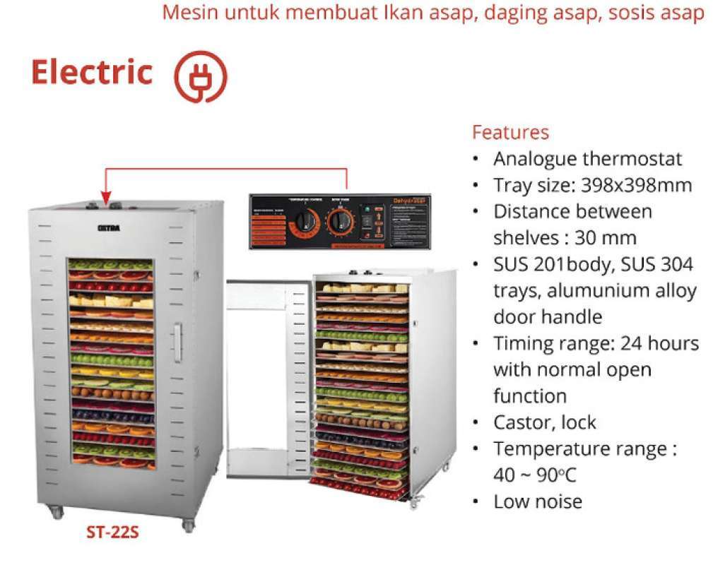 Jual Mesin Pembuat Daging Asap Getra St 22s / Electric Smoke Machine ...