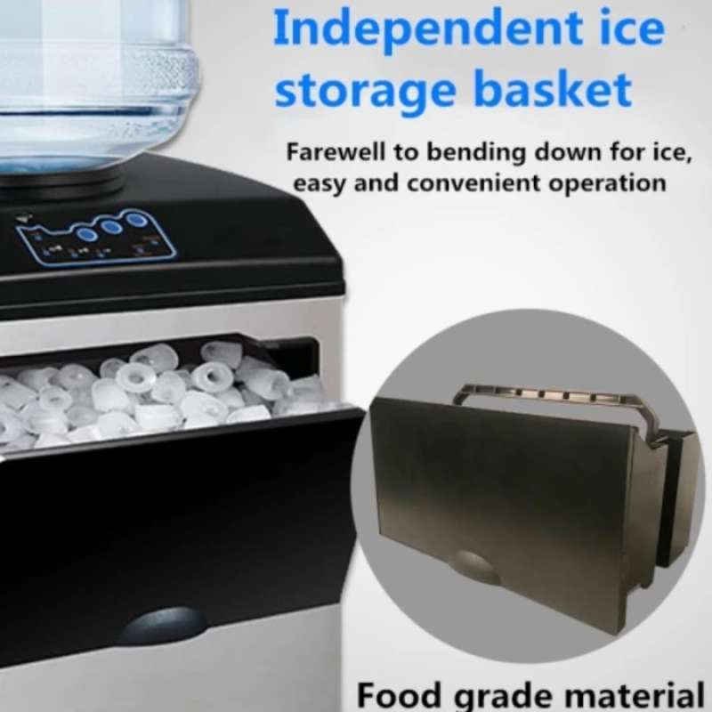 Jual Mesin Pembuat Es Batu Kristal Dispenser Air Ice Maker Cube Cafe ...