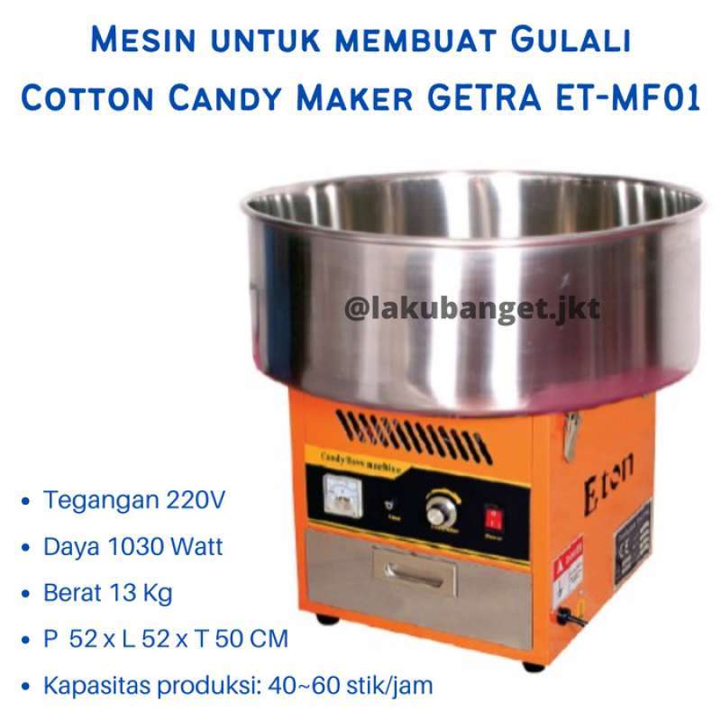 Jual Mesin Untuk Membuat Gulali Etmf01 / Cotton Candy Maker Getra Et ...