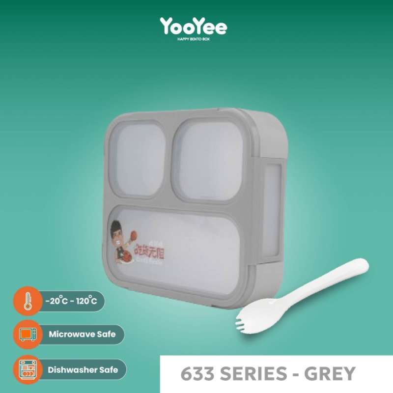 Jual Yooyee Limited Edition Kotak Makan 3 Sekat Anti Tumpah - Set Ungu ...
