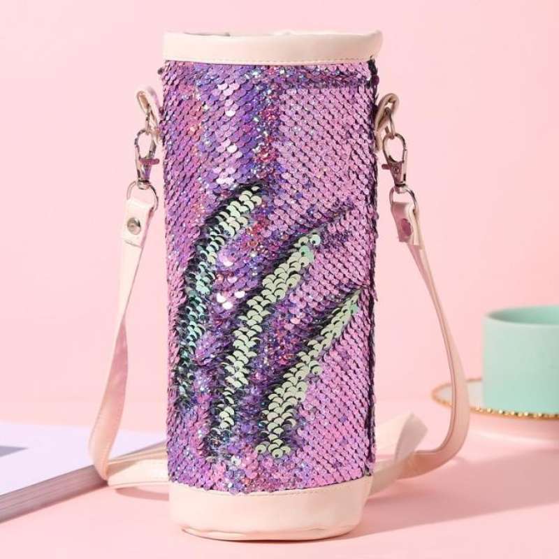 Jual Tas Botol Minum Selempang Sequin Berubah Warna Water Bottle Sling ...