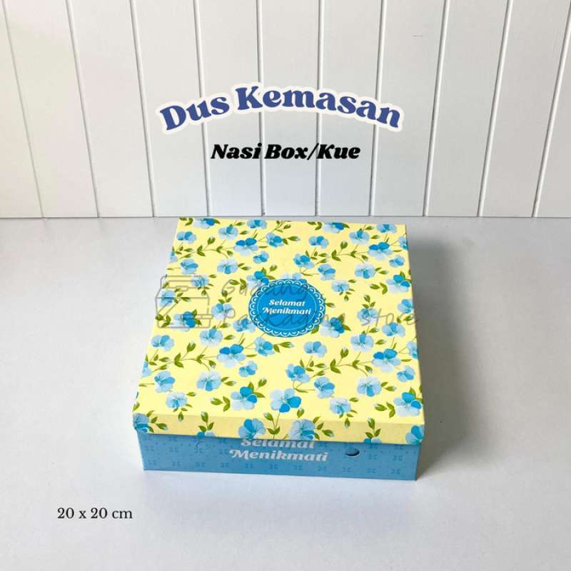 Jual 100 Pcs/ 20x20/ Dus Kemasan Nasi Box/dus Makanan/dus Kemasan Kue ...