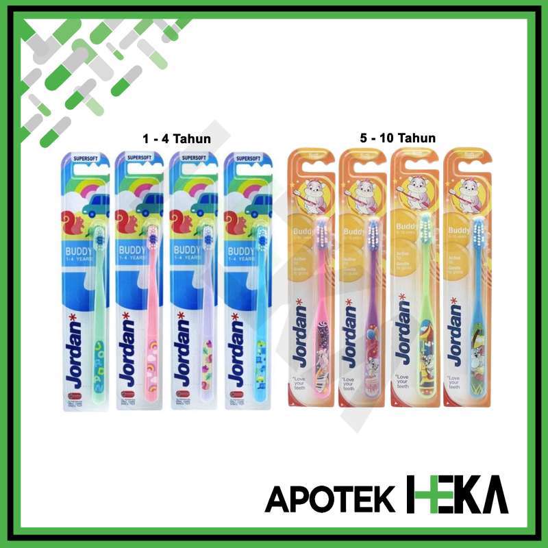 Jual Sikat Gigi Jordan Kids Buddy - Sikat Gigi Anak Di Seller Apotek Heka Depok - Mekarsari ...