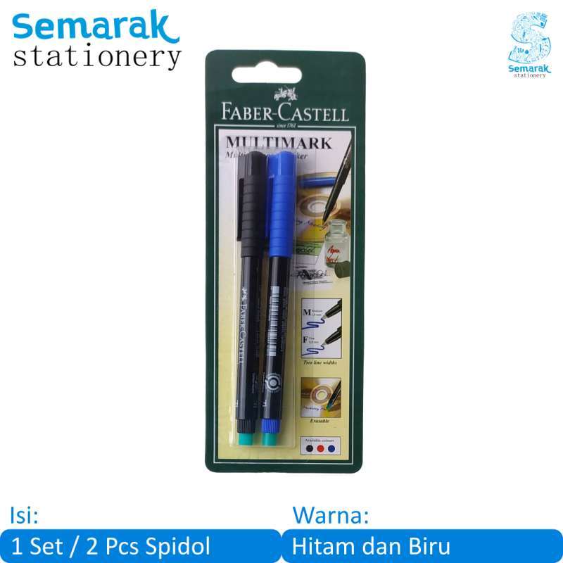 Promo Faber Castell Multimark F Permanent Spidol Permanen - Hitam ...
