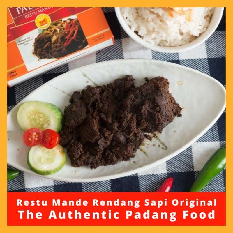 Jual Rendang Sapi Original Restu Mande Kemasan 125gr Di Seller Umkm ...