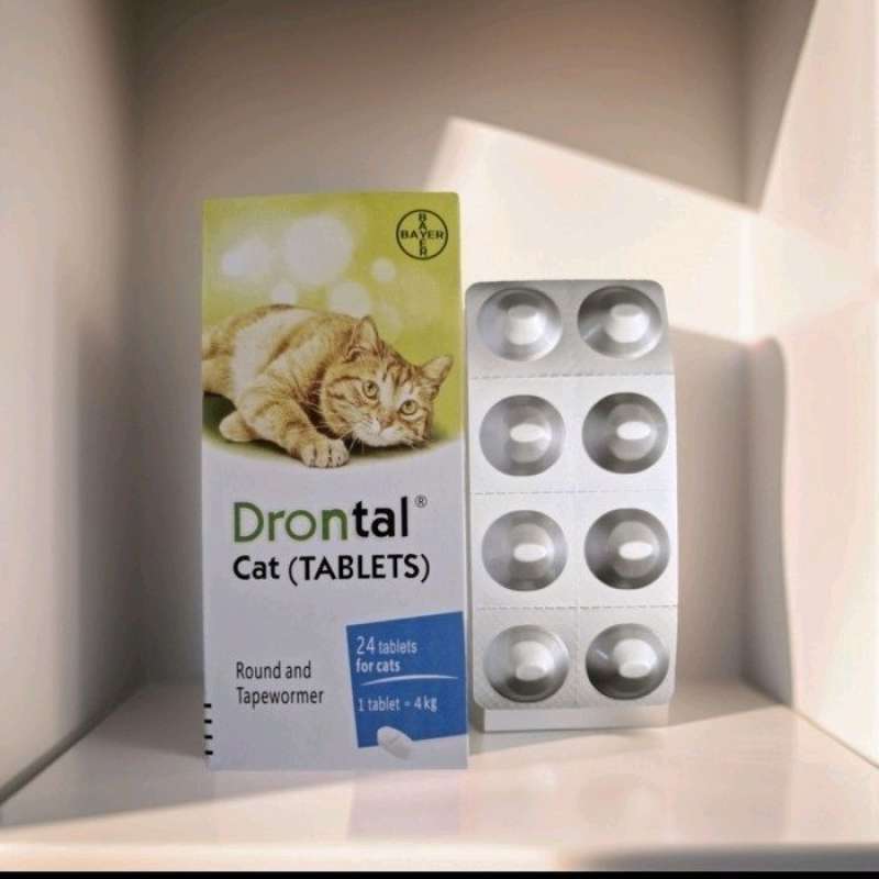 Jual Import Terbaik Drontal Cat Per Tablet Obat Cacing Kucing Di Seller ...