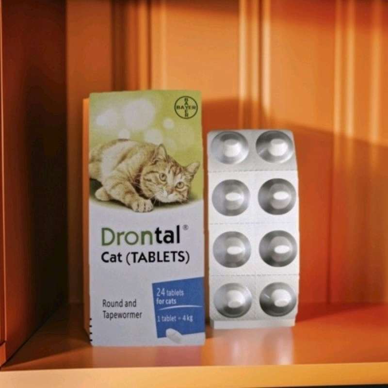 Jual Import Terbaik Drontal Cat Per Tablet Obat Cacing Kucing Di Seller ...