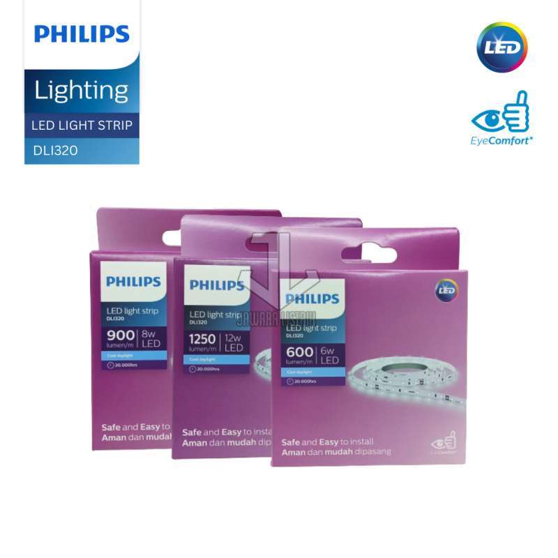 Jual Philips Led Light Strip Dli320 5m Meter Dc 24v 6w 8w 12w Putih ...