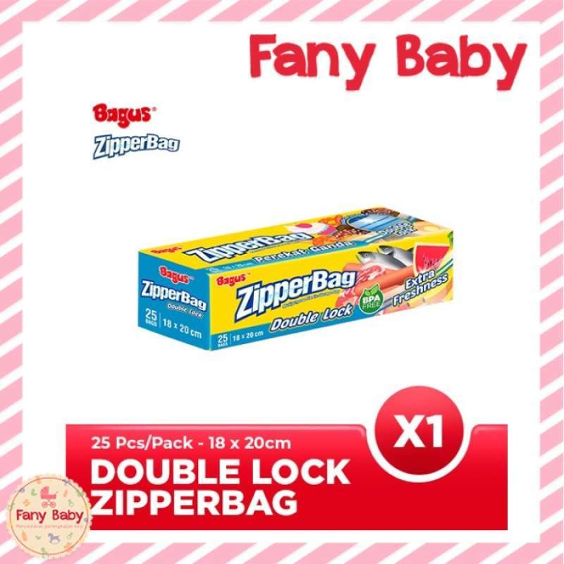 Jual Bagus Zipperbag Kantong Penyimpan Serbaguna 25bags 18x20cm Di ...
