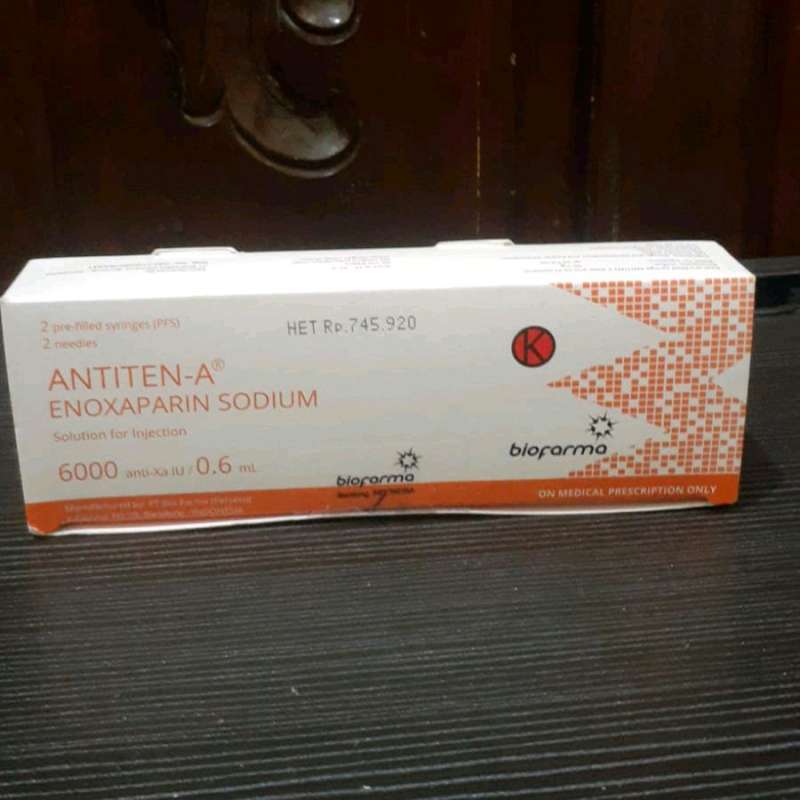 Jual New Seller Dijualantiten-a 6000iu 0.6ml Injeksi (enoxaparin) Per ...