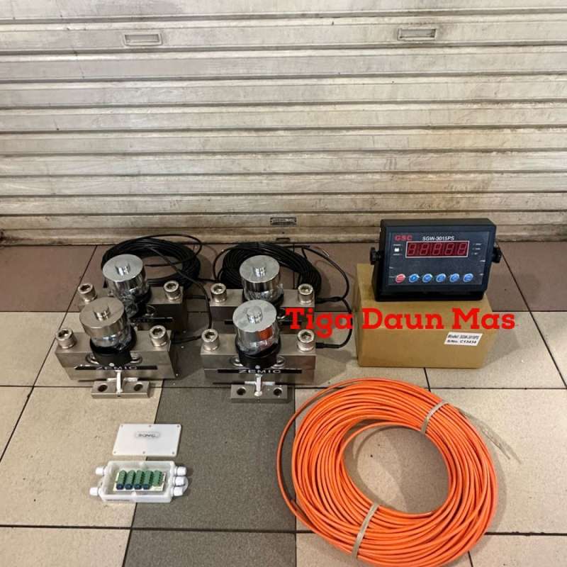 Jual Paket Jembatan Timbangan 4 Pc Load Cell Zemic Hm9b 30 Ton + Indikator Gsc Sgw-3015ps ...
