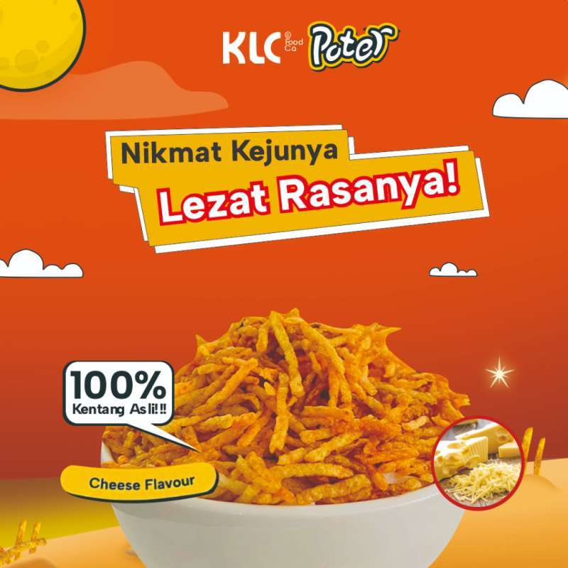 Promo Poter Cheese Camilan Stik Kentang Keju Renyah Gurih Snack Potato Finger 50gr - Klc Food ...