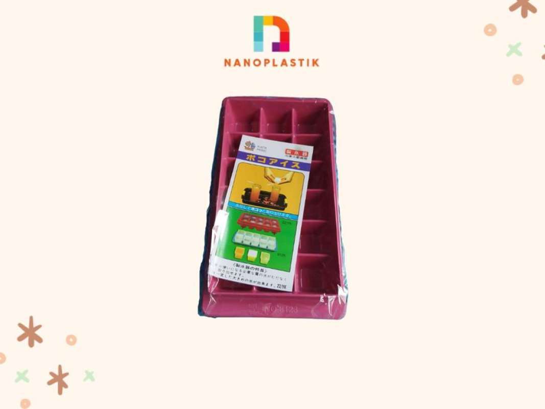 Jual Cetakan Es Batu Ukuran Besar Plastik Tebal 2 Warna Tempat Ice ...