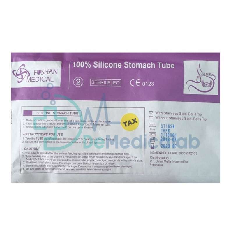 Jual Ngt Silicone Soulmed / Silicone Stomach Tube / Ngt Di Seller ...