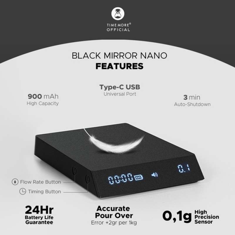 Jual Timemore Black Mirror Nano Digital Coffee Scale Timbangan Kopi ...