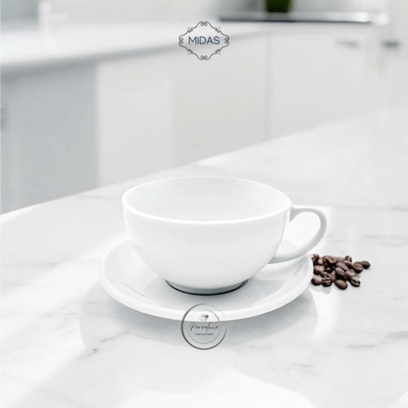 Jual Cangkir Kopi Espresso Bulat Porselen Keramik Putih Polos Sni 300 ...