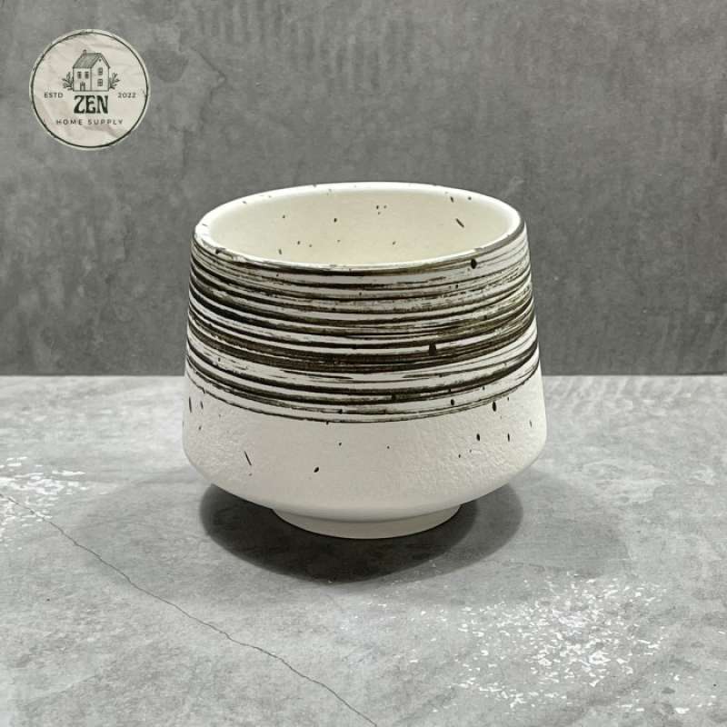 Jual Zen Mug Keramik Jepang Estetik / Gelas Kopi Teh Ocha - Hitam Di ...