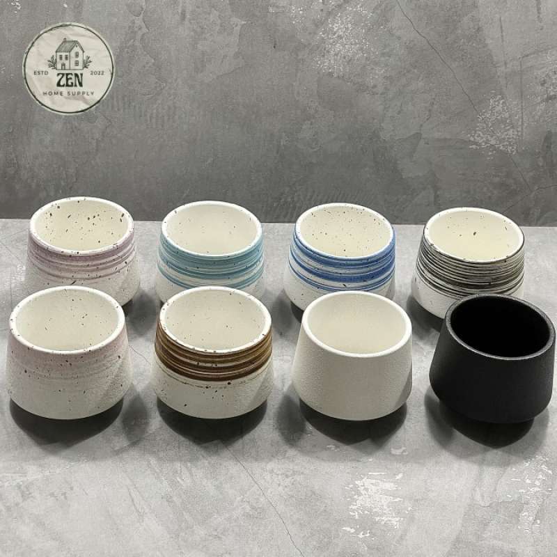 Jual Zen Mug Keramik Jepang Estetik / Gelas Kopi Teh Ocha Di Seller ...