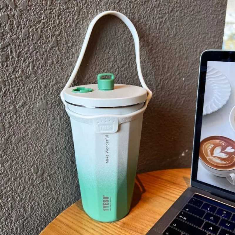 Jual [original] Tyeso Tumbler Kopi Cup High Quality Vacuum Insulated 600 Ml - Abu-abu Di Seller ...