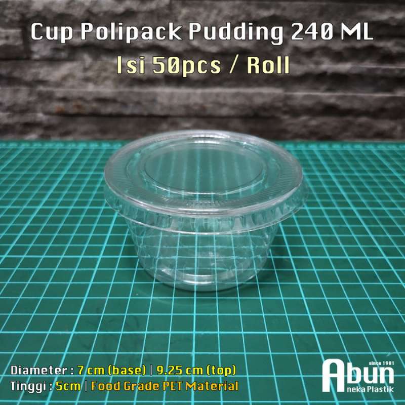 Jual Cup Pudding 240ml Polipak (puyo) + Lid Di Seller Sentry ...