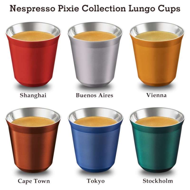 Jual Nespresso Pixie Collection Lungo Cup Cups Stainless Steel Drinkware - Shanghai Di Seller ...