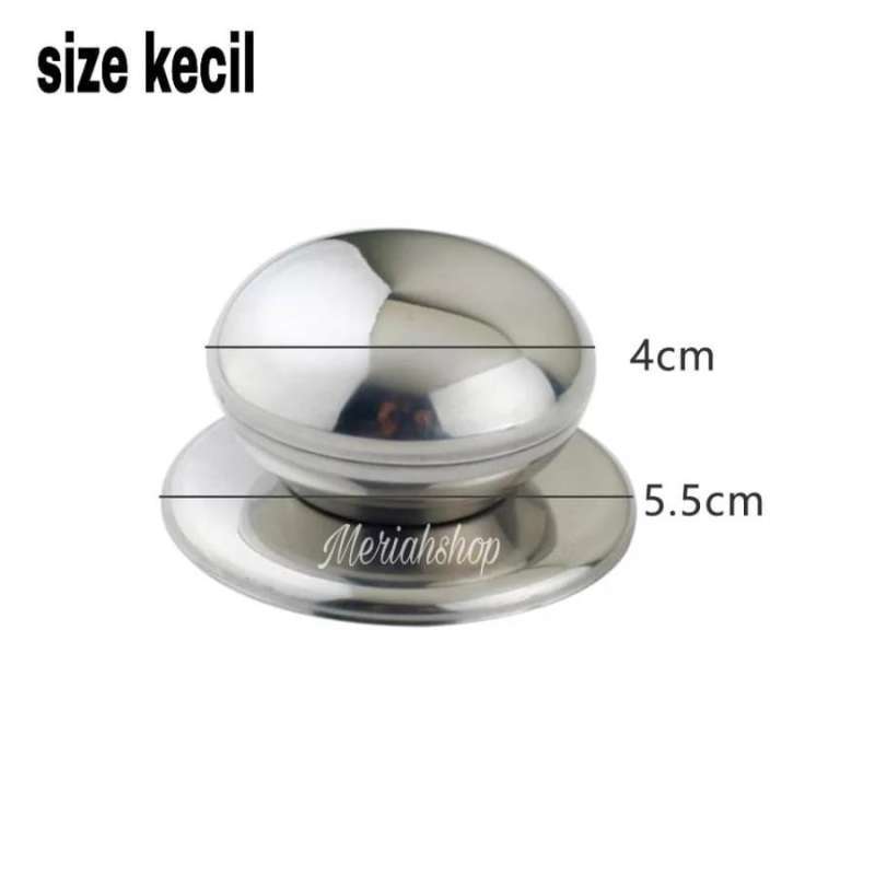 Jual Knop Kenop Knob Pegangan Size Kecil Tutup Panci Stainless Handle ...