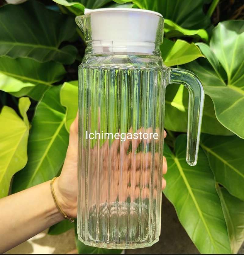 Jual Pitcher Water Jug 1 Liter Tempat Air Minum Kaca Pitcher Kaca Kig ...