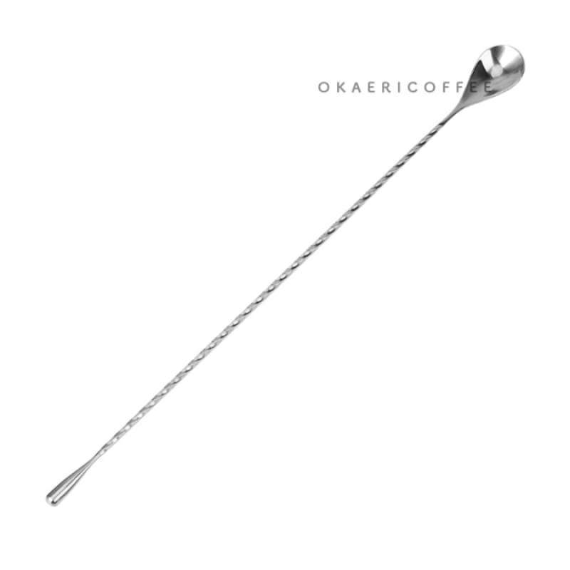 Jual Premium Long Bar Mixing Stirring Spoon 30cm / Sendok Teh Panjang ...