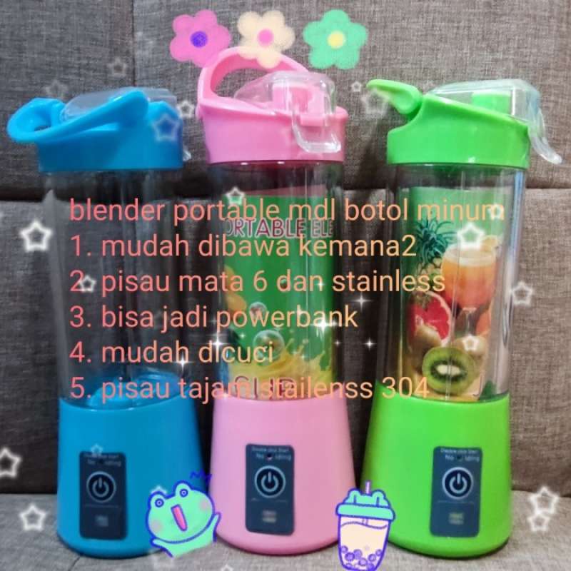 Promo Blender Juice Kapsul Botol Minum Portable 6 Mata Pisau Model Cas ...