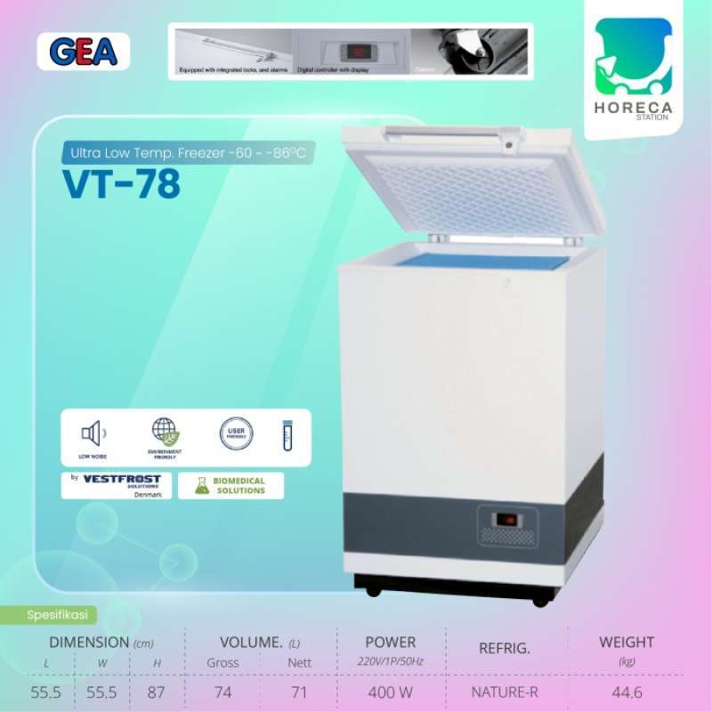 Promo Gea Ultra Low Temp. Freezer -60 ~ -86ºc Vt 78 / Vt-78 / Vt78 Diskon 23% Di Seller ...