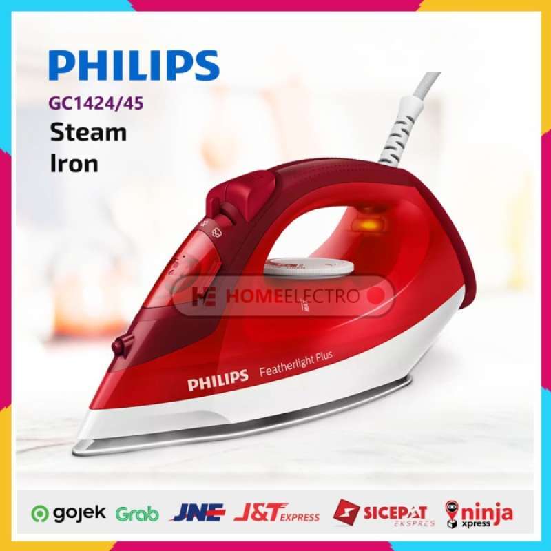Promo Setrika Philips Steam Iron Gc1424/45 - Red Diskon 23% Di Seller ...
